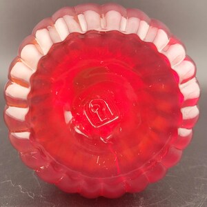 Pilgrim Red Glass Vase, Vintage Red Glass, Blown Glass Vase, Pilgrim ...