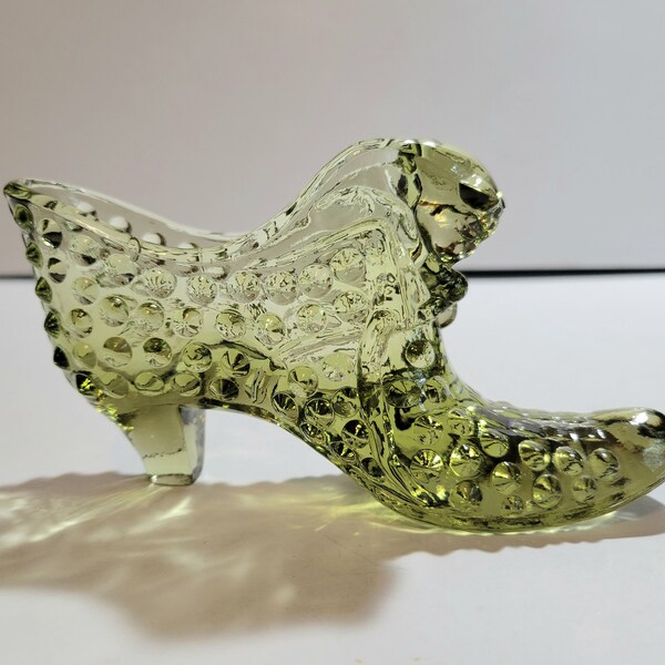 Fenton Glass Shoe - Etsy