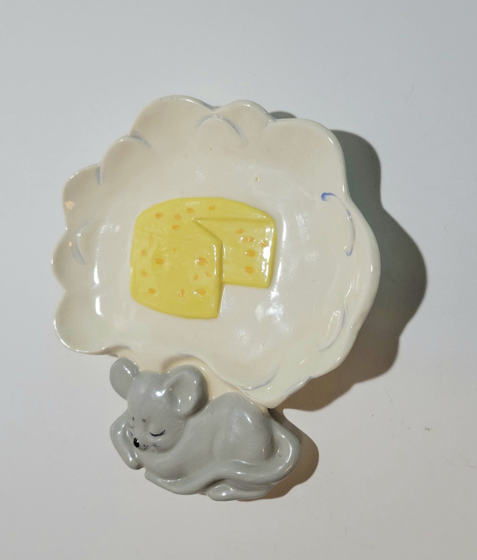 Mouse Cheese Tray Vintage Ceramic Mouse Cheese Tray Cute - Etsy