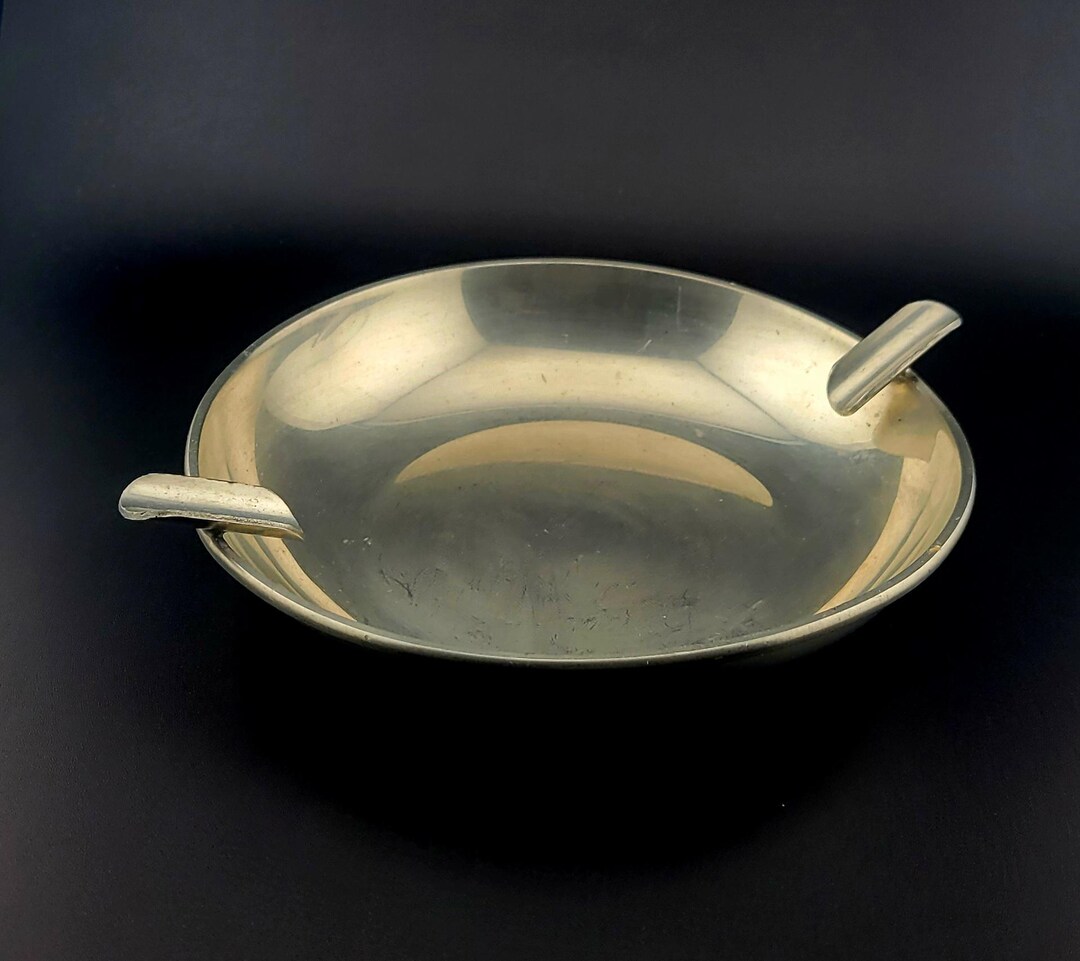 Stieff Round Pewter Vintage Ashtray, Vintage Ashtrays, MCM - Etsy