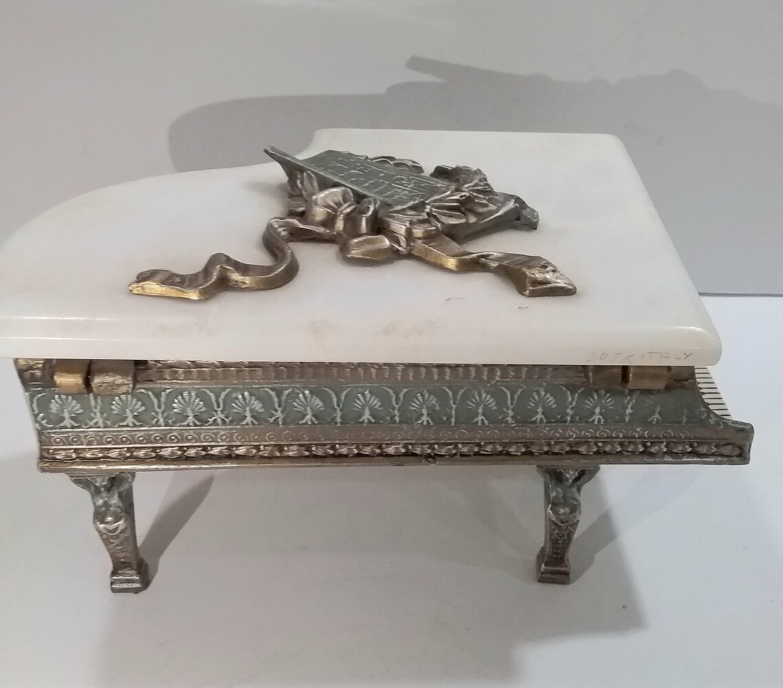 Vintage Grand Piano Music Box Vintage Piano Jewelry - Etsy