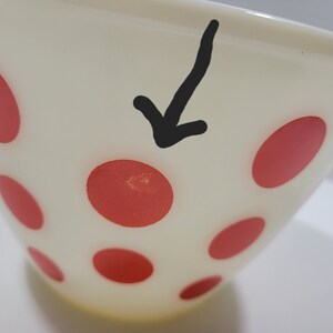 Fire King Red Dots Nesting Bowl, Vintage Fire King Dots Bowl, Fire King ...