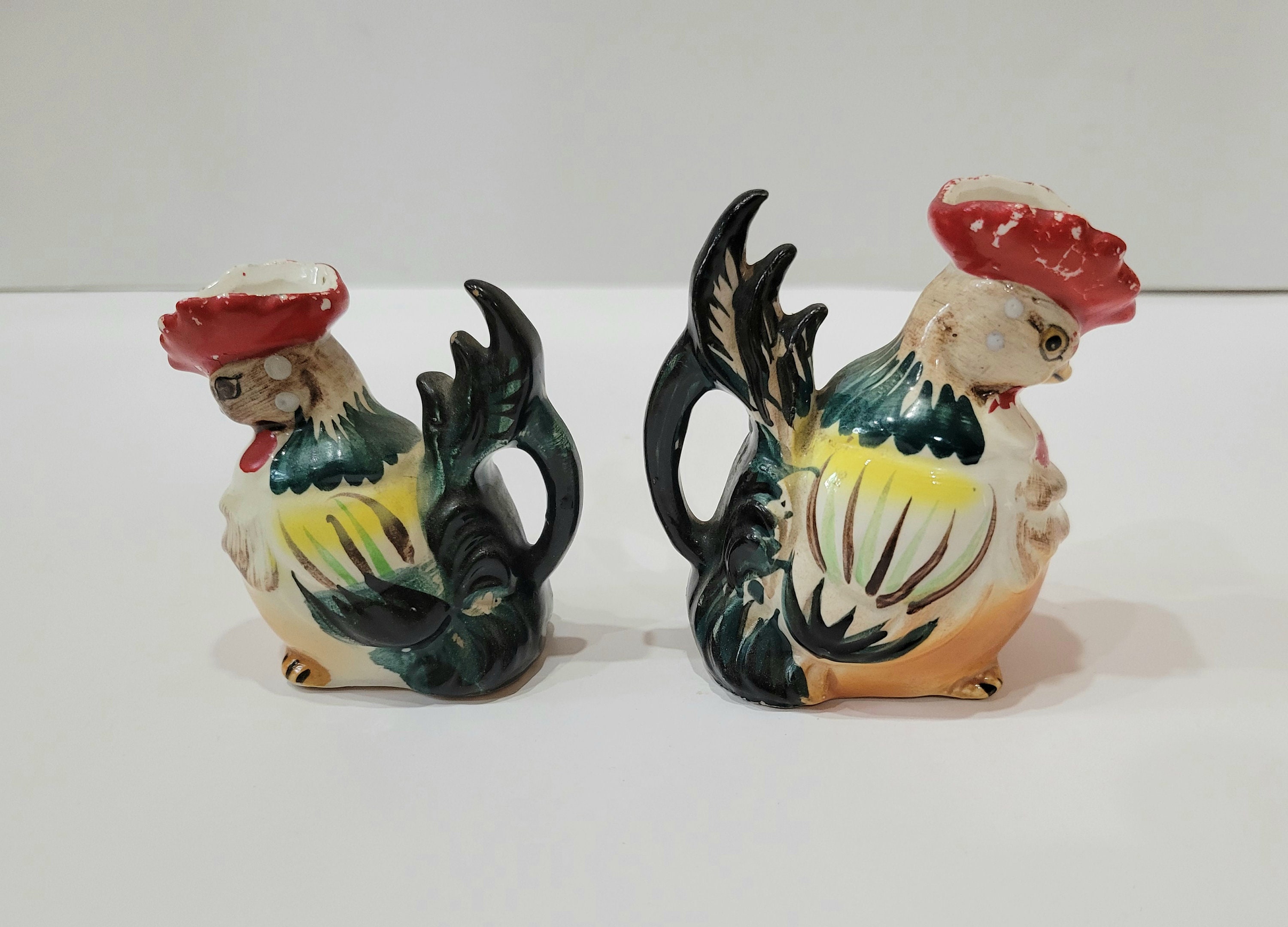 Vintage Roosters Farmhouse Kitchen Little Rooster Pitcher - Etsy