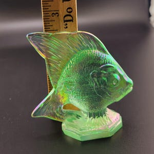 Fenton Iridescent Glass Fish, Fenton Carnival Glass Sunfish, Iridescent ...