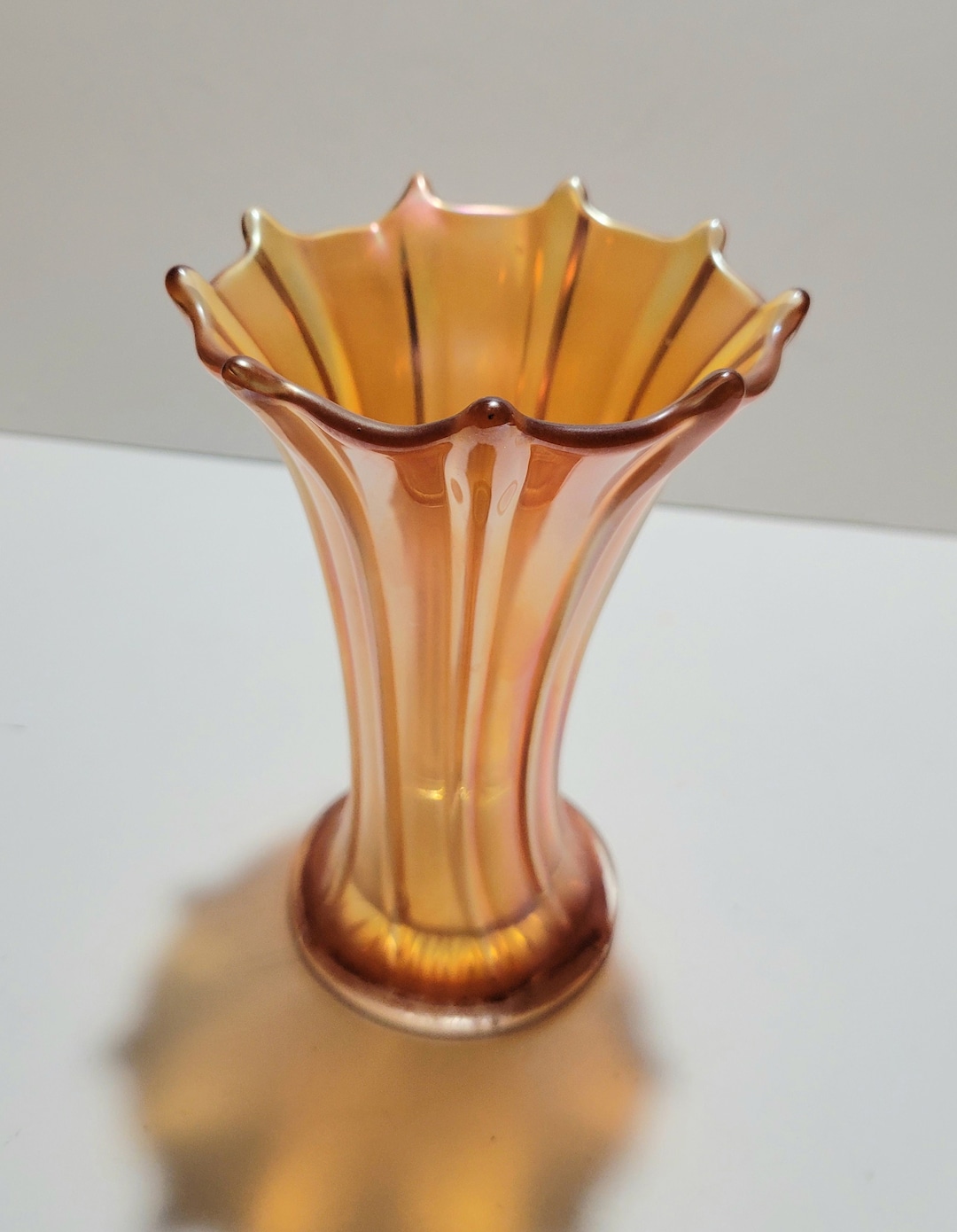 Marigold Carnival Glass, Northwood Marigold Carnival Glass Vase ...
