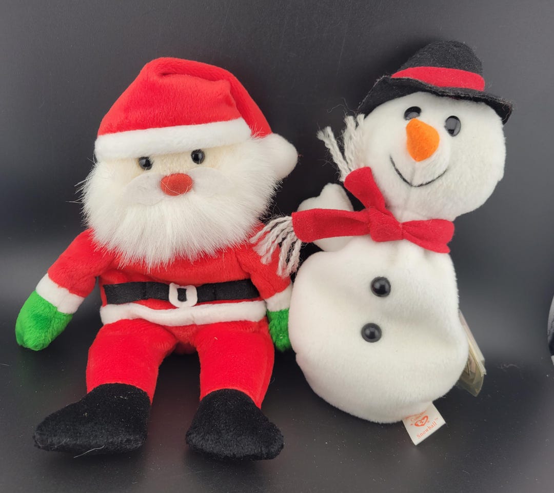 Vintage Snowball Beanie Baby, Snowball Beanie Baby With Tags, Santa ...
