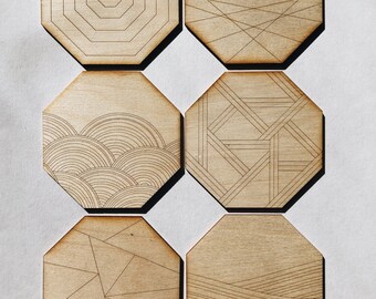 Wood coasters | Etsy