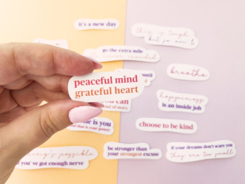 Motivational Quotes Sticker Pack Bullet Journal Kit - Etsy
