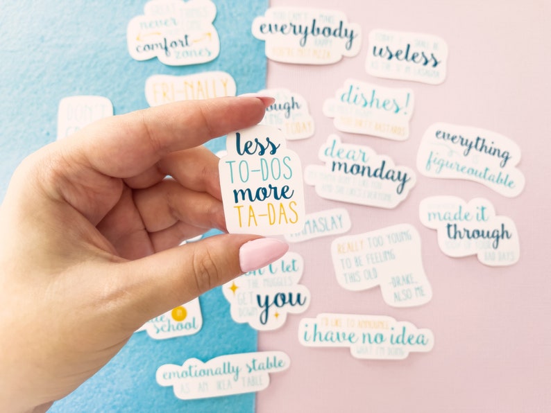 Quirky Quotes Stickers Bullet Journal Stickers Funny - Etsy