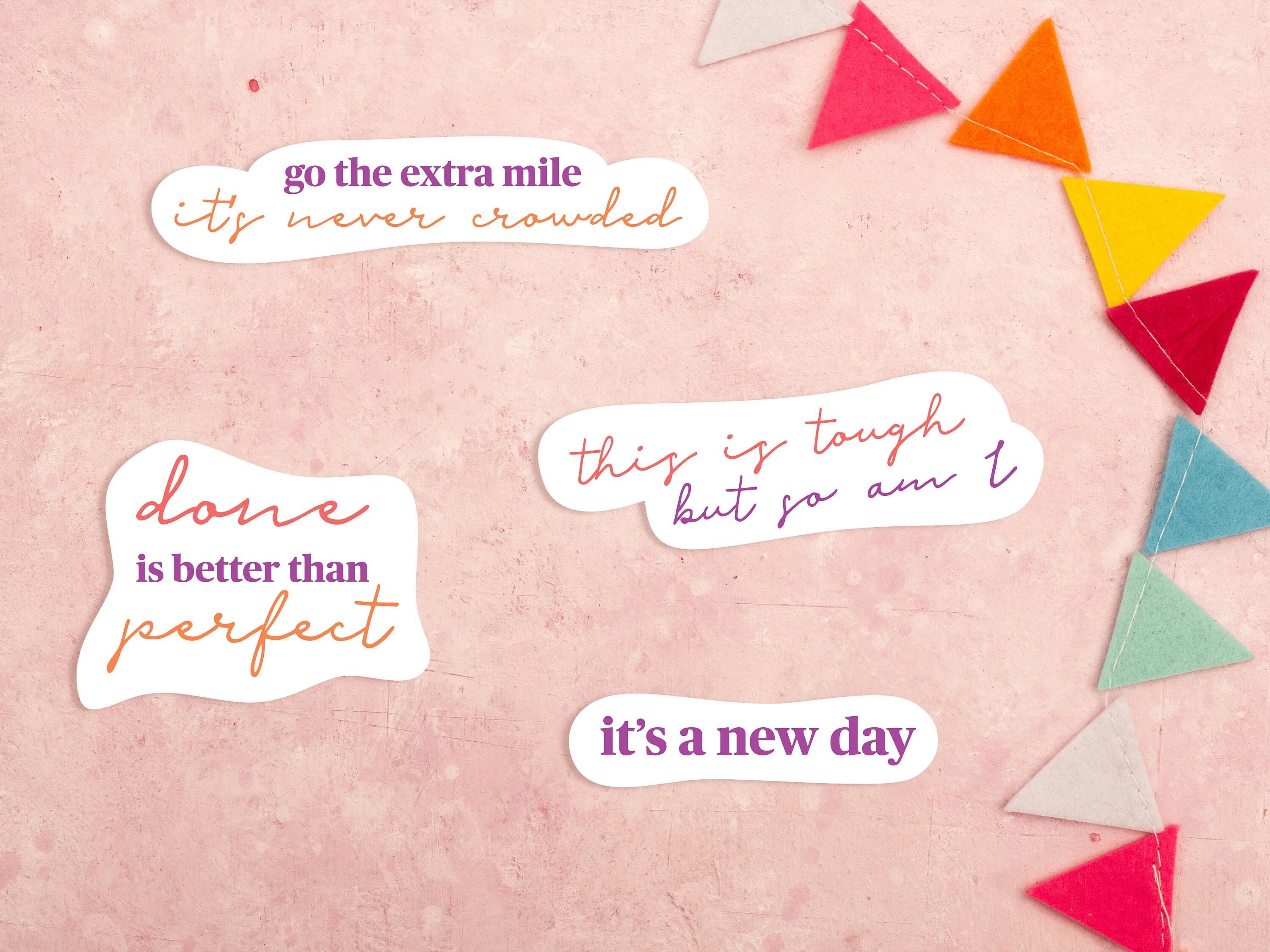 Motivational Quotes Sticker Pack Bullet Journal Kit - Etsy