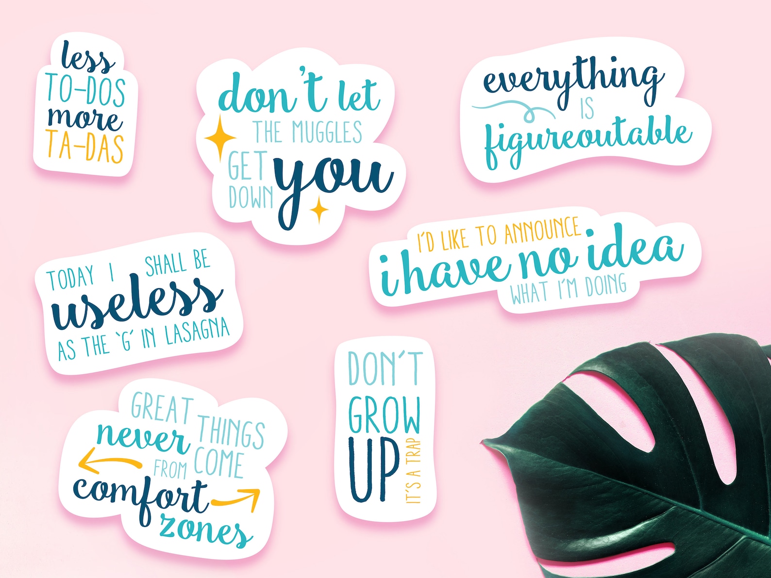 Quirky Quotes Stickers Bullet Journal Stickers Funny | Etsy