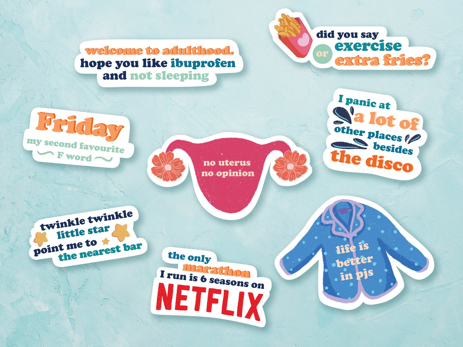 Quirky Quotes Stickers Bullet Journal Stickers Funny - Etsy