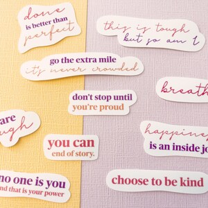 Motivational Quotes Sticker Pack Bullet Journal Kit Planner Supplies ...