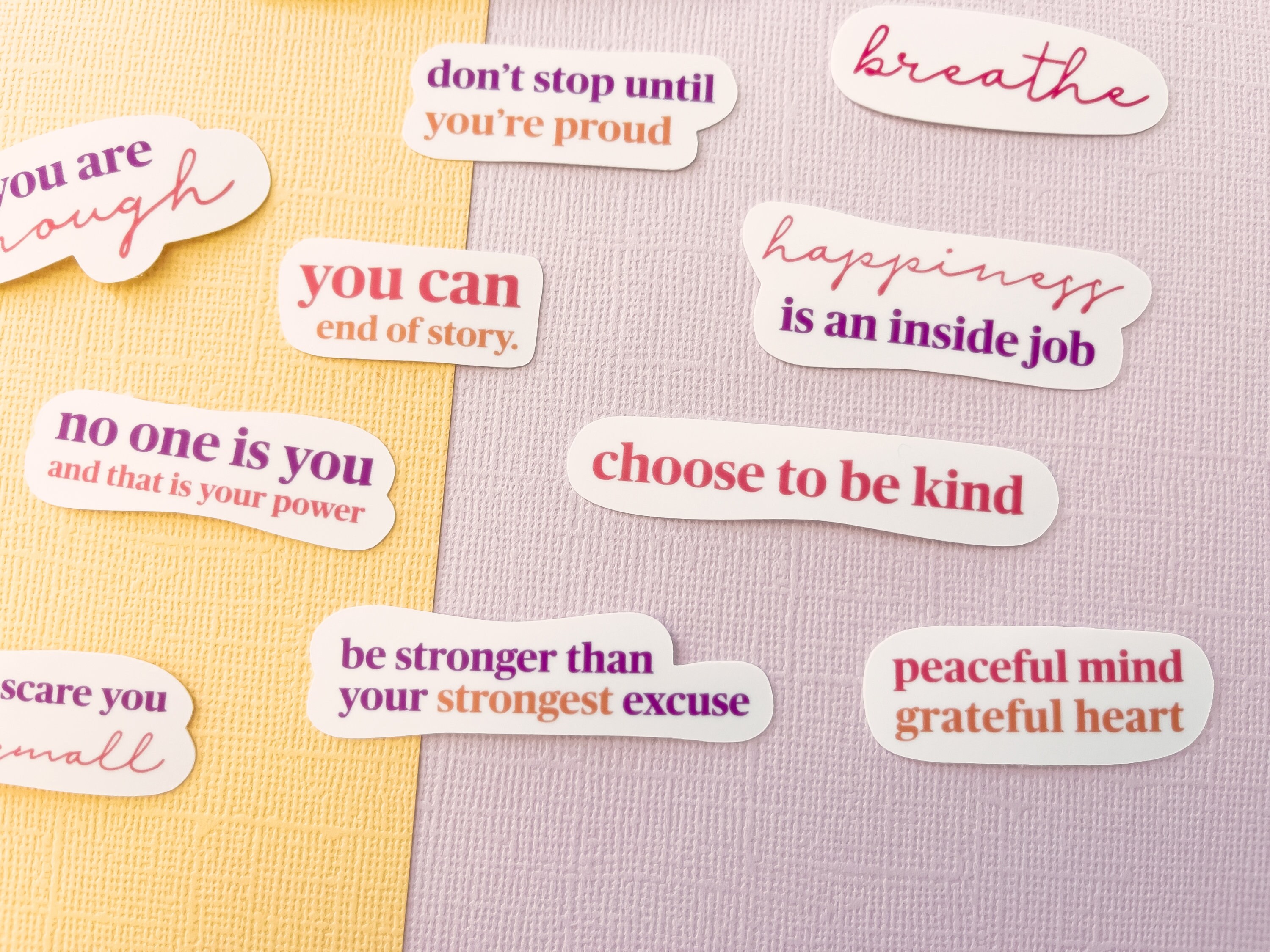 Motivational Quotes Sticker Pack Bullet Journal Kit - Etsy