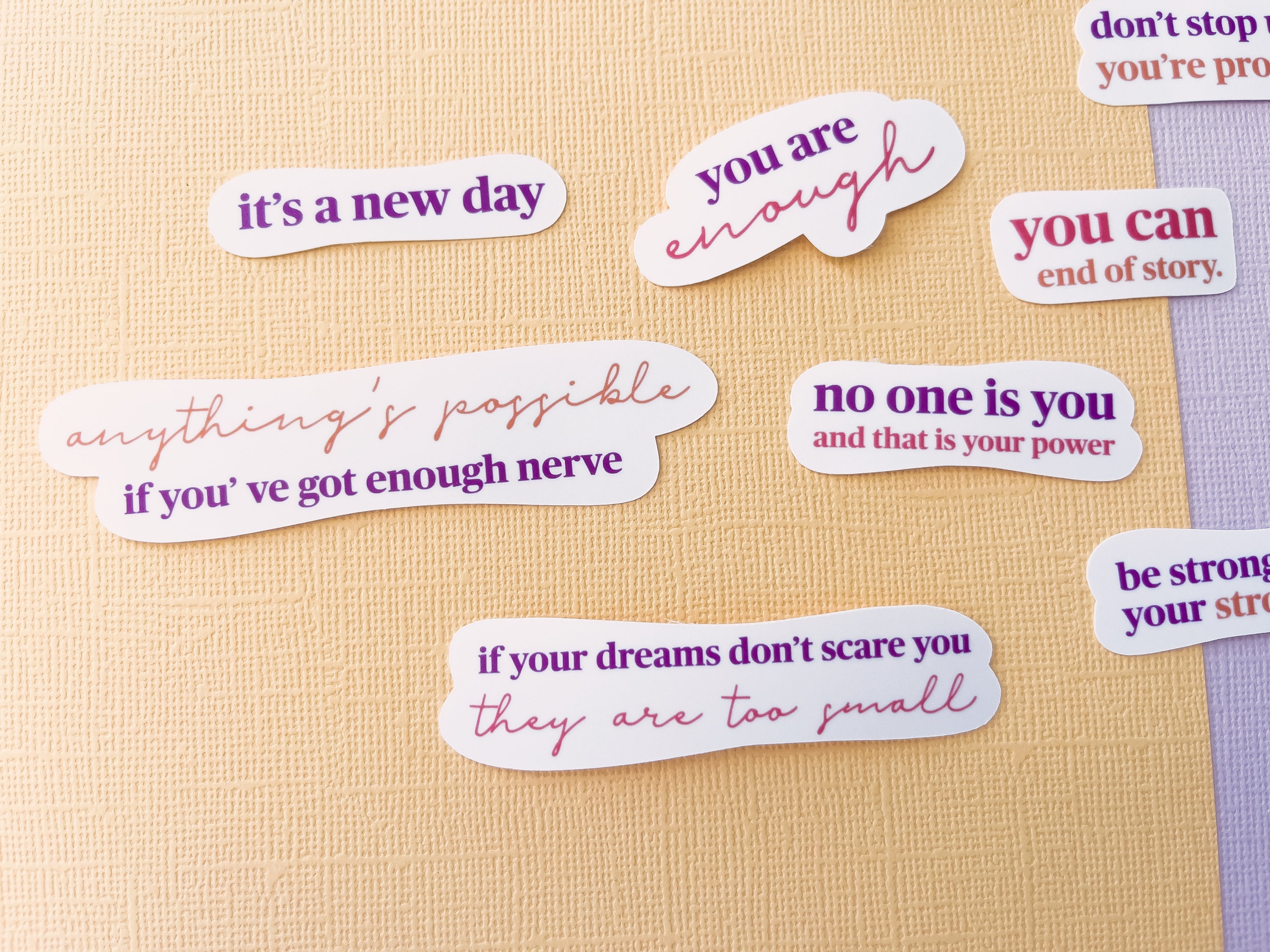 Motivational Quotes Sticker Pack Bullet Journal Kit - Etsy