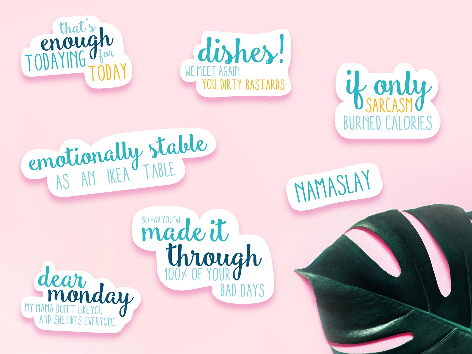 Quirky Quotes Stickers Bullet Journal Stickers Funny | Etsy