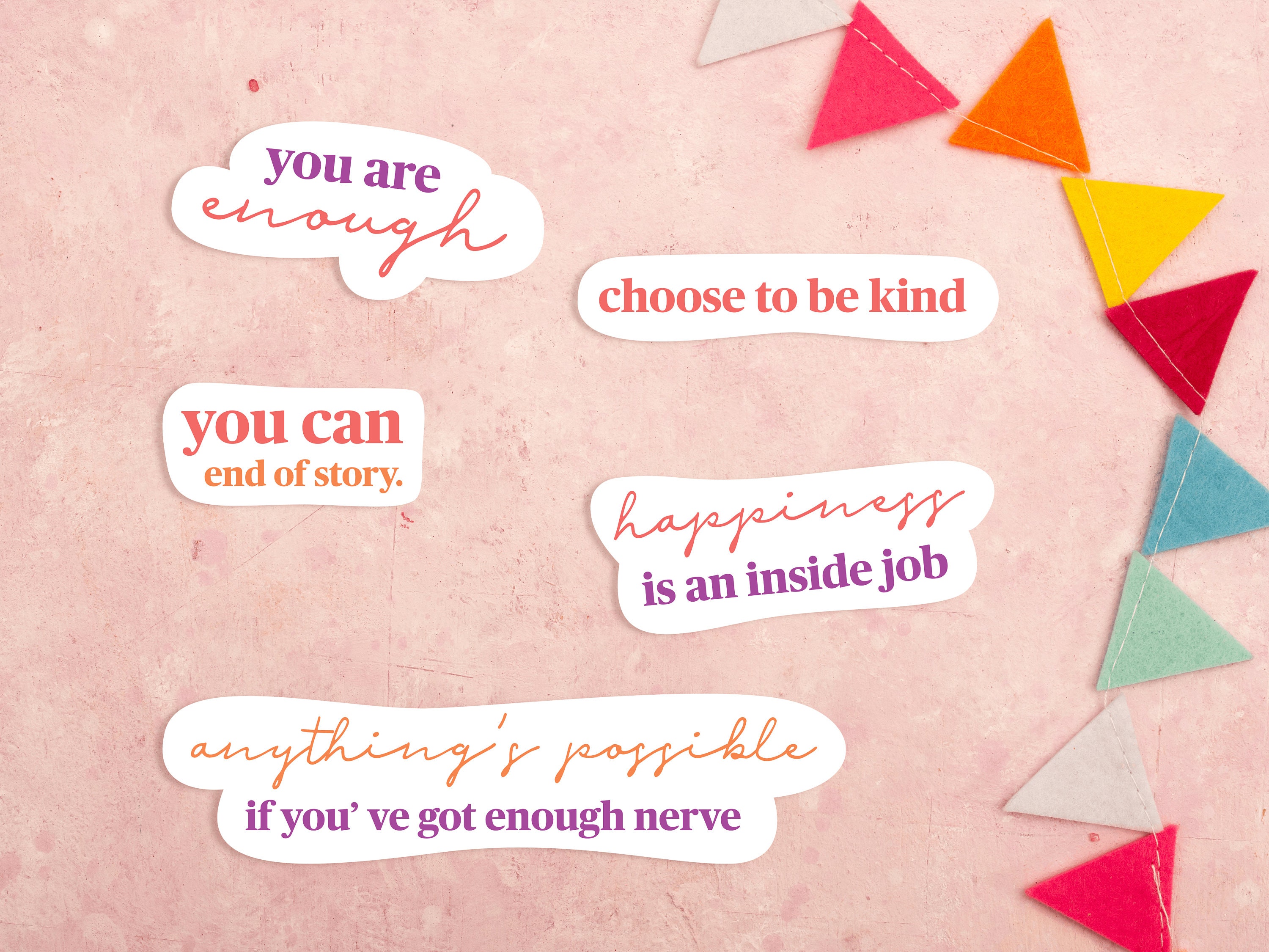 Motivational Quotes Sticker Pack Bullet Journal Kit - Etsy