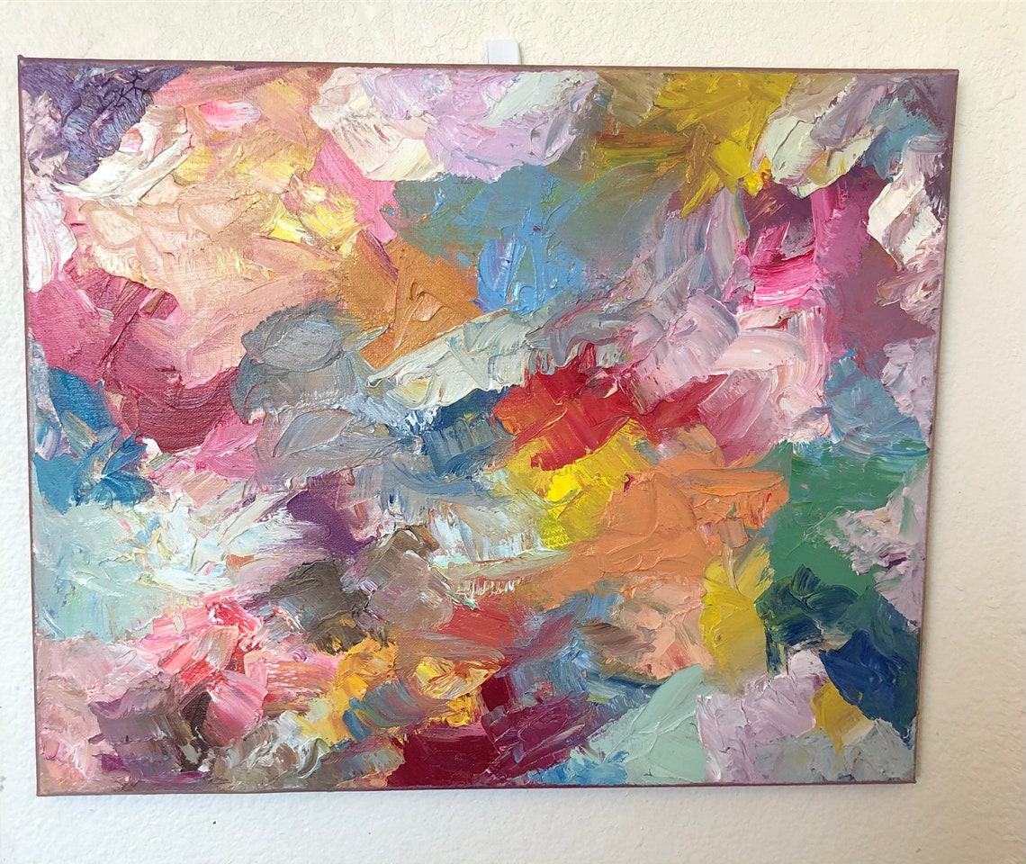 Pop Abstract Texture Oil Painting - Etsy