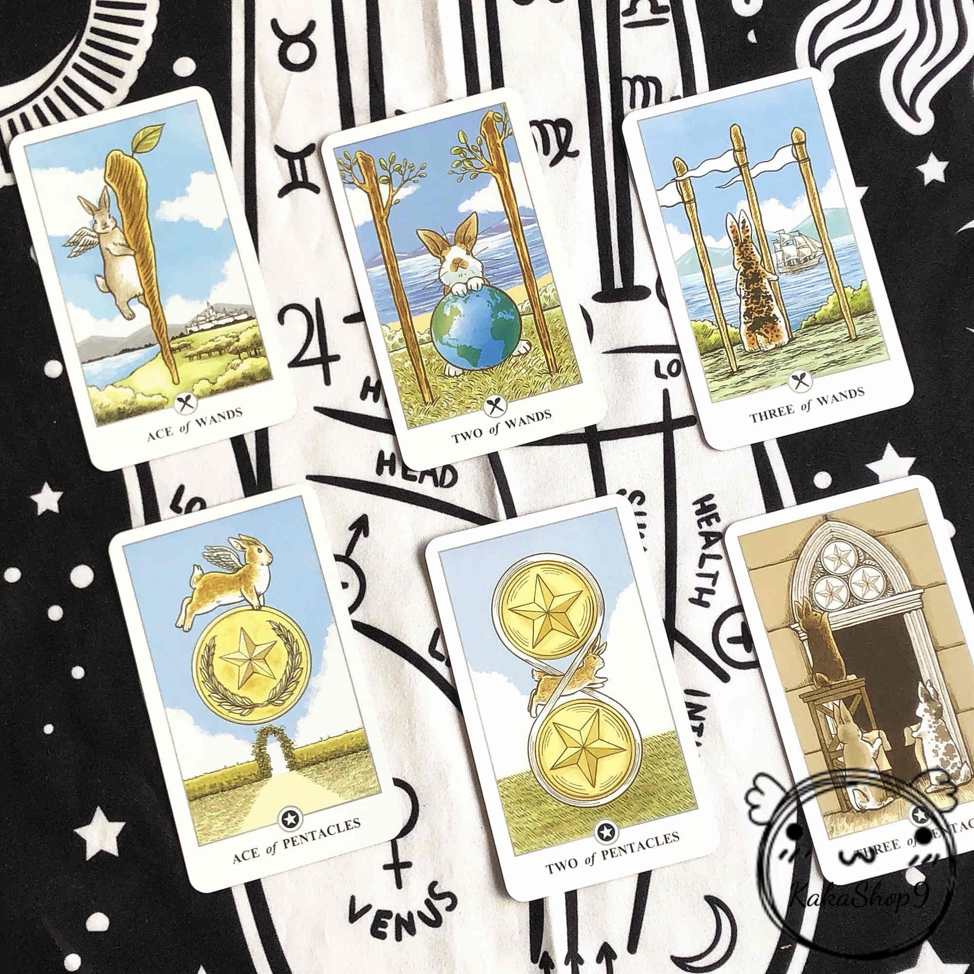 78 Cards Lunalapin Rabbit Tarot Deck Mini Pocket Tarot | Etsy Australia