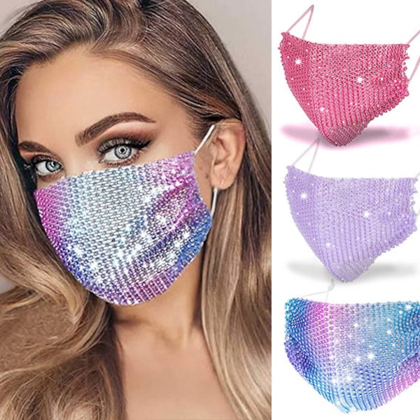 Bling Face Mask With Filter - Etsy