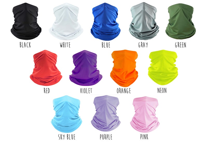 Balaclava Neck Gaiter Face Shield With Pocket Washable - Etsy