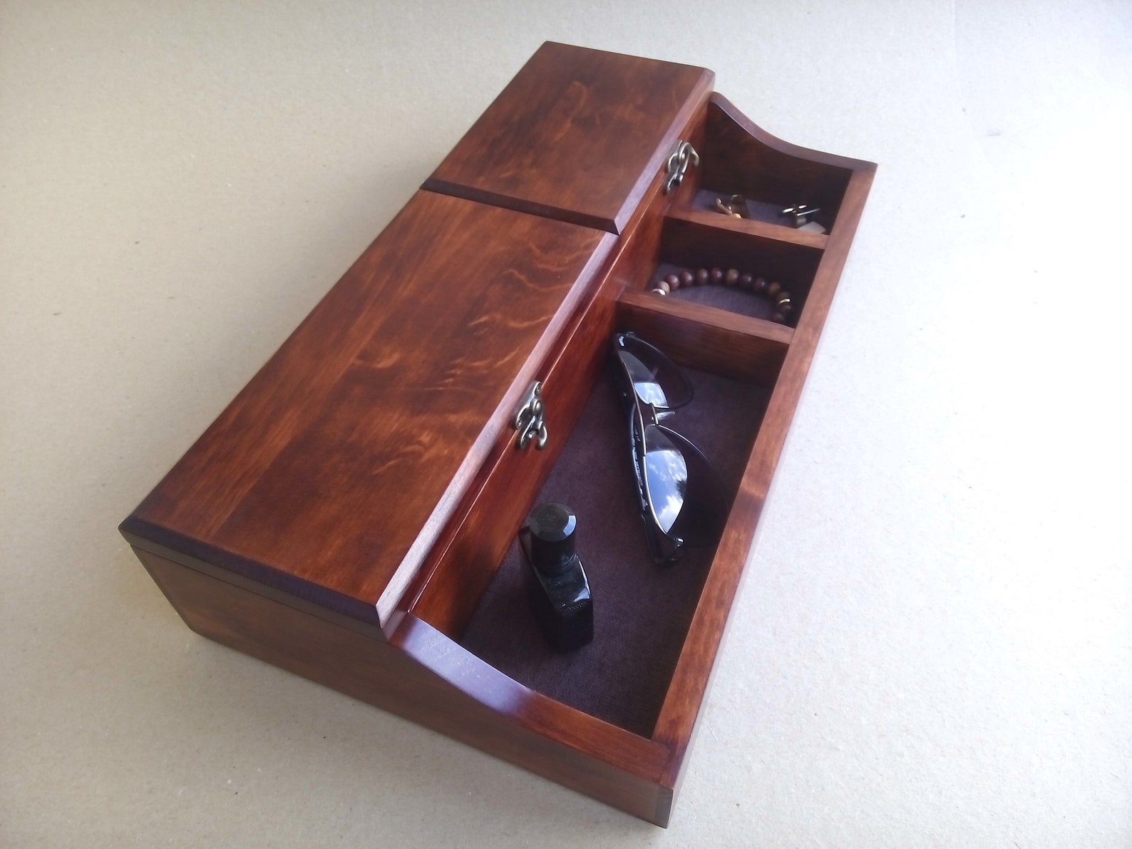 Watch Box, Wooden Organizer, Wood Dock, Watch Holden, Dresser Caddy ...