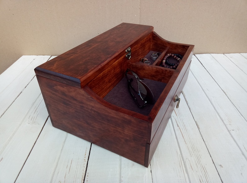 Men's Valet, Watch Case, Valet Box, Watch Box for Men, Boyfriend Gift ...