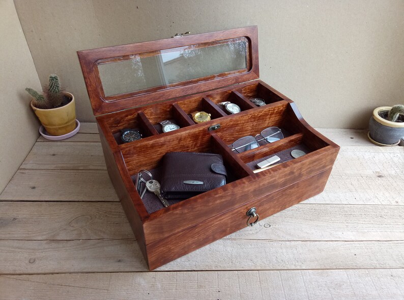Men's Valet Watch Case Valet Box Watch Box for Men - Etsy