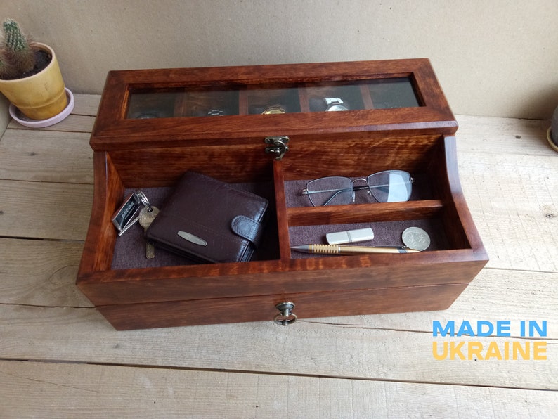 Men's Valet Watch Case Valet Box Watch Box for Men - Etsy