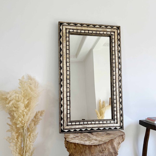 Bone Inlay Mirror - Etsy