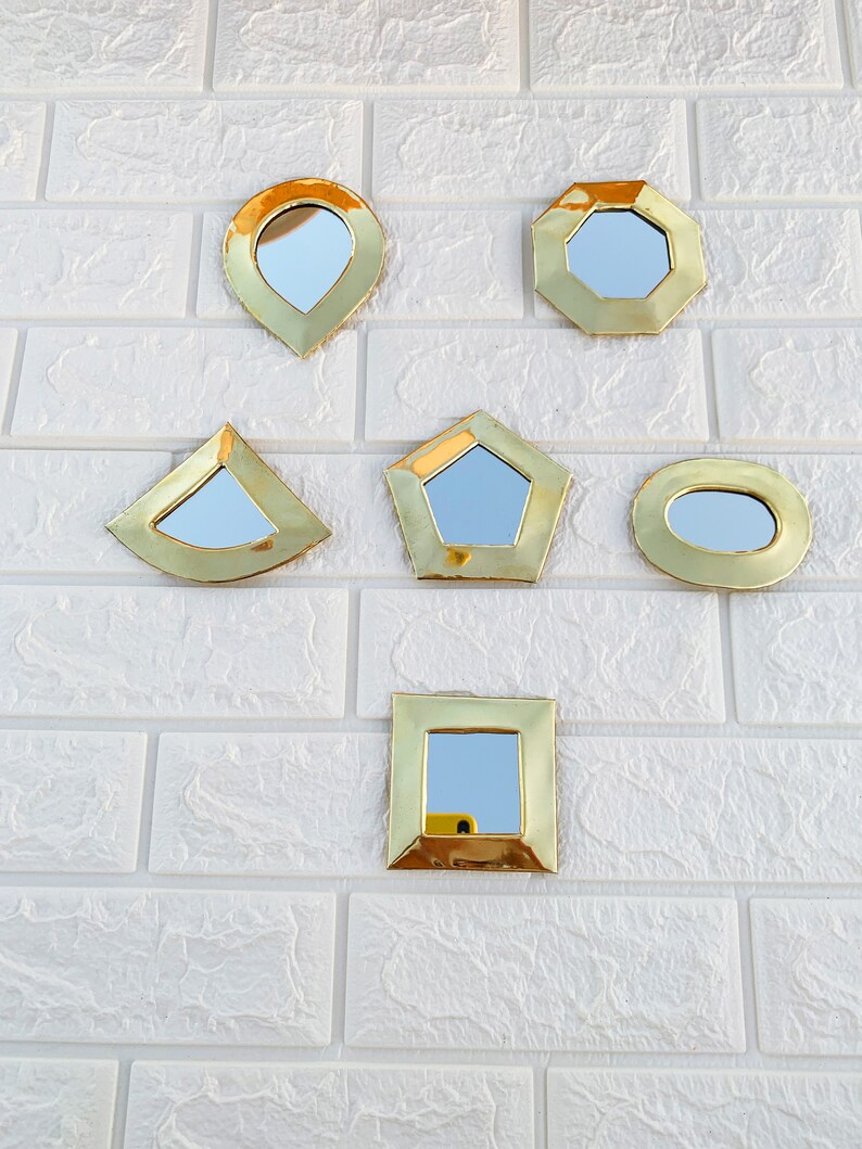 Set of 12 6 Moroccan Mirrors Handmade Mirror Gold Mirror | Etsy