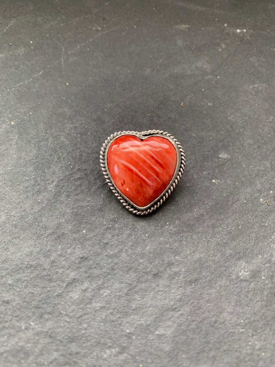 Native American Sterling Silver Red Spiny Oyster Southwestern Cowboy ...