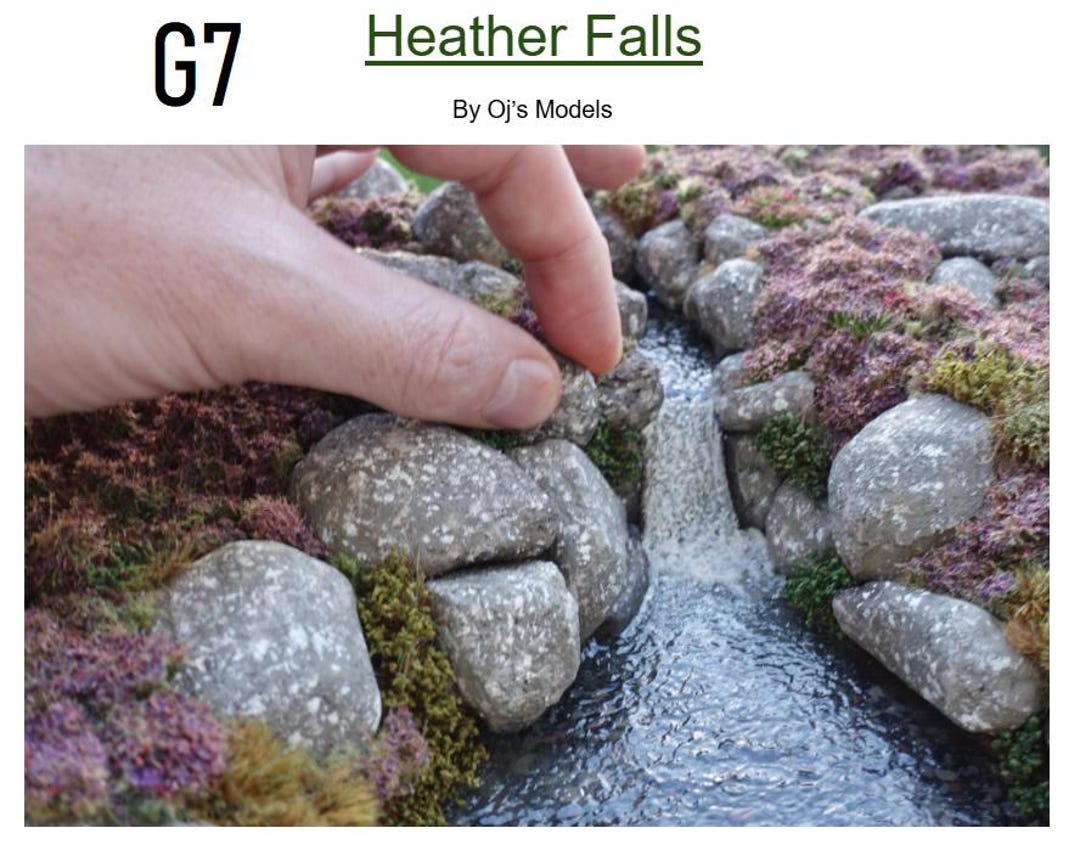 Model Waterfall on Moorland Diorama Scene Step by Step Tutorial Guide ...