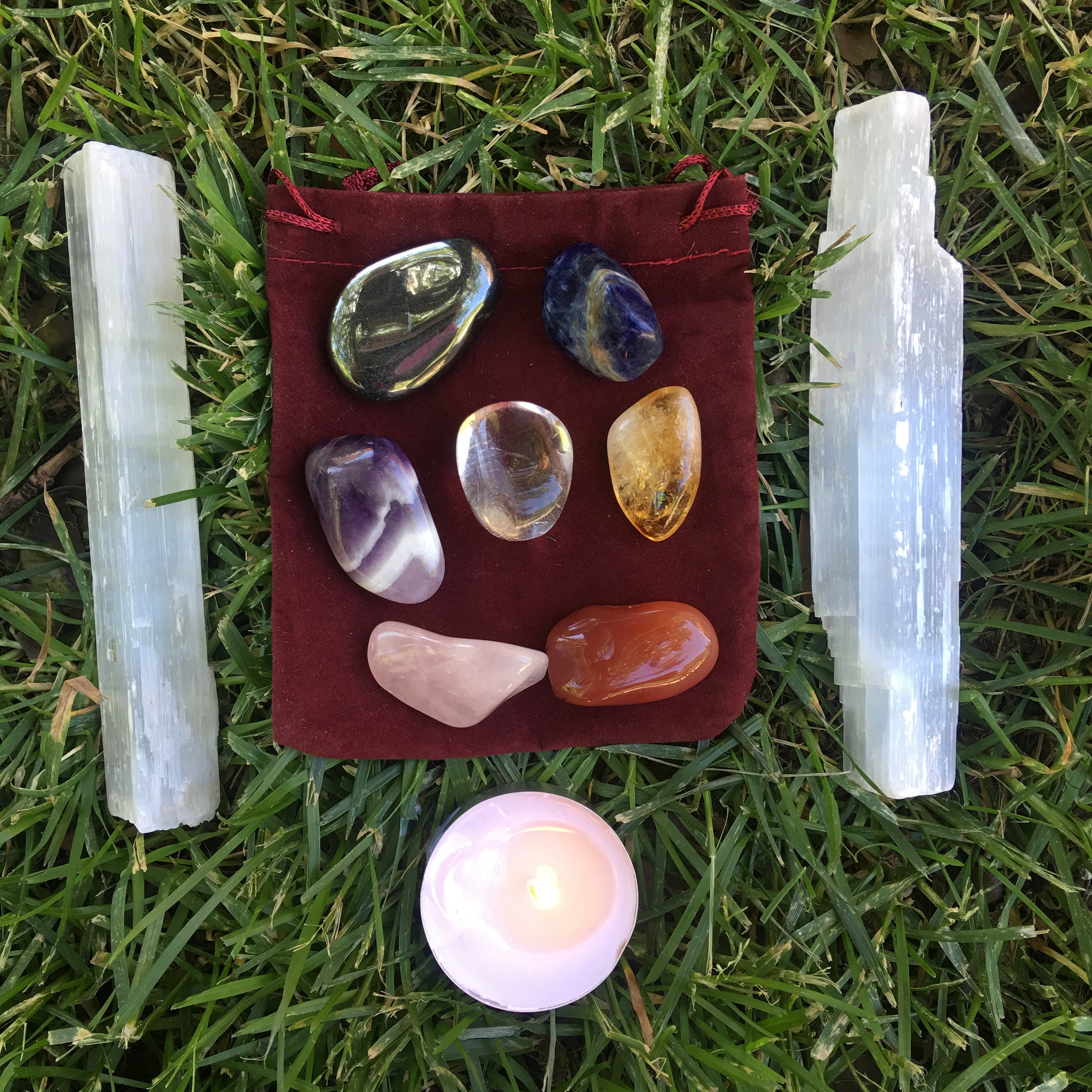Crystal Chakra Balancing Meditation Kit - Etsy