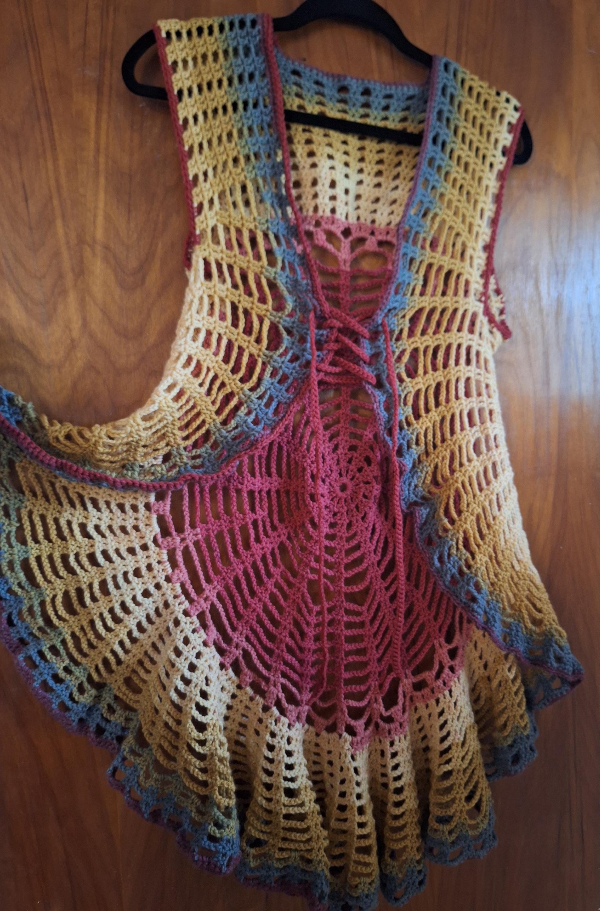 Crochet Mandala Vest - Etsy