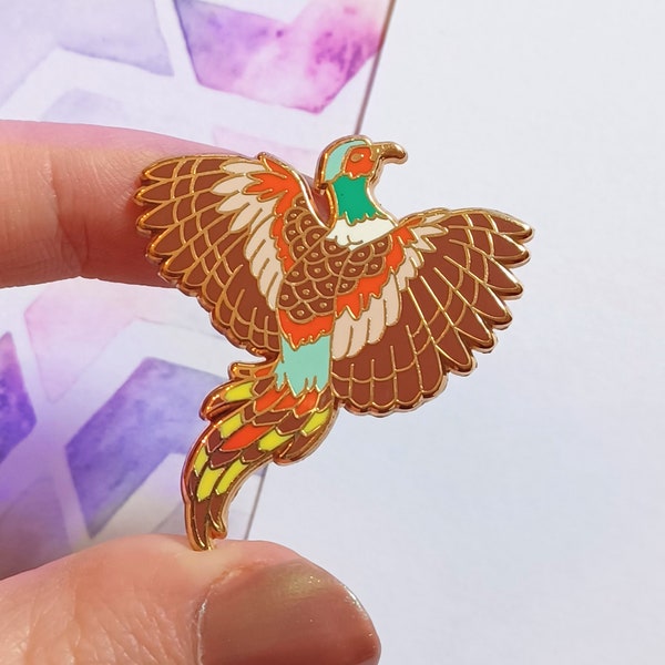 Pheasant Pin - Etsy