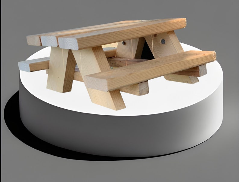 DIY Squirrel Picnic Table Feeder Plans PDF, Critter Table, Pet Buffet ...