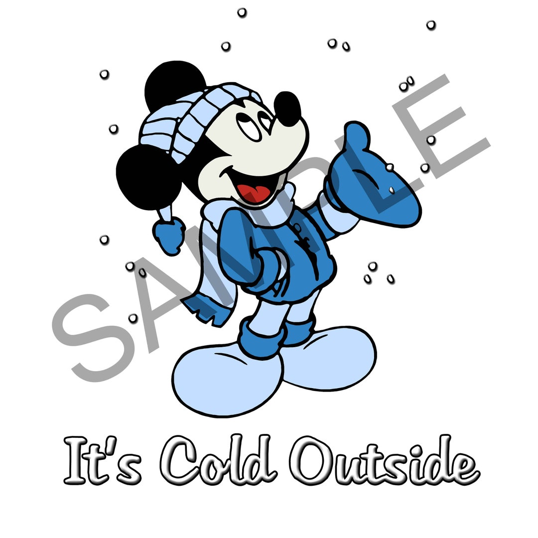 Mickey Mouse Cold Outside - Etsy
