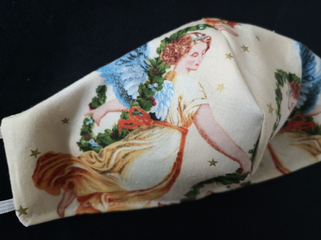 Adult Angels Cherub Christmas Handmade Face Mask Masque 100% - Etsy