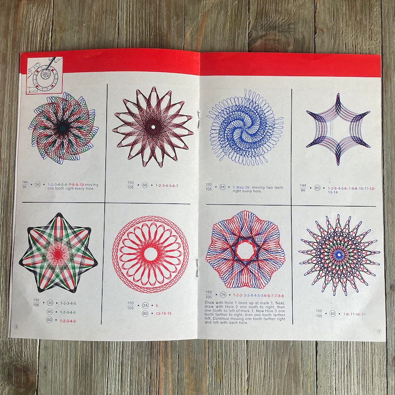 Kenner’s Spirograph Set No. 401 Vintage Pattern Drawing Wheels With 15 ...
