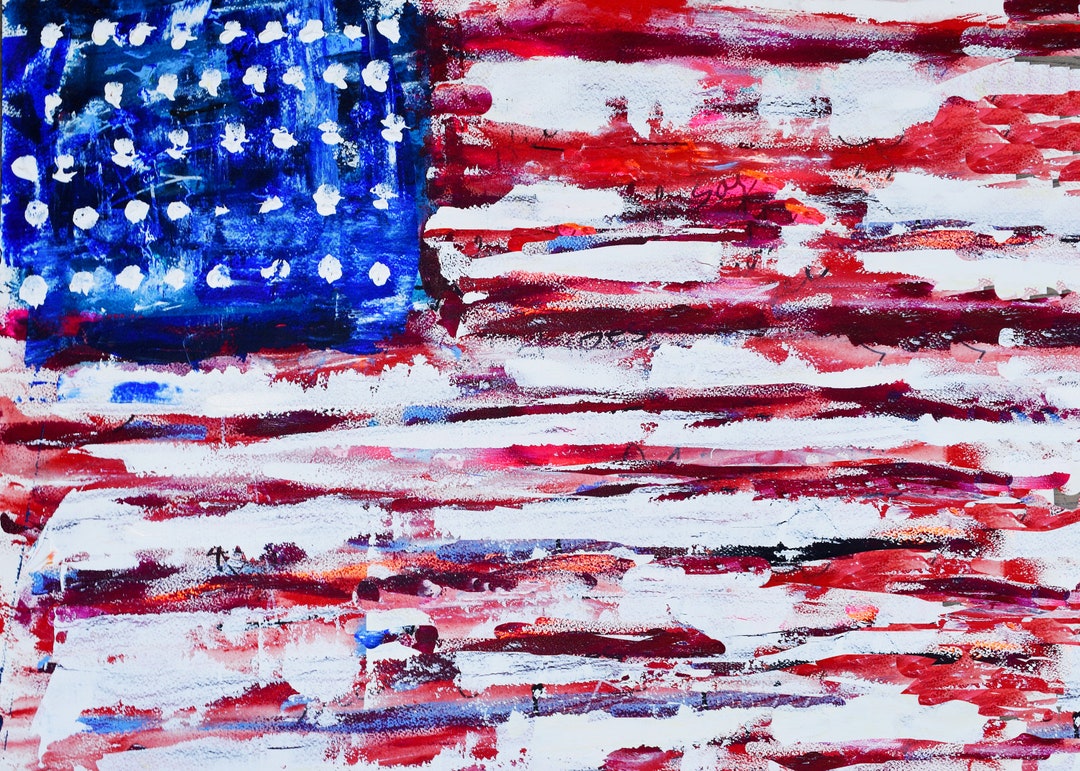 American Flag Abstract - Etsy
