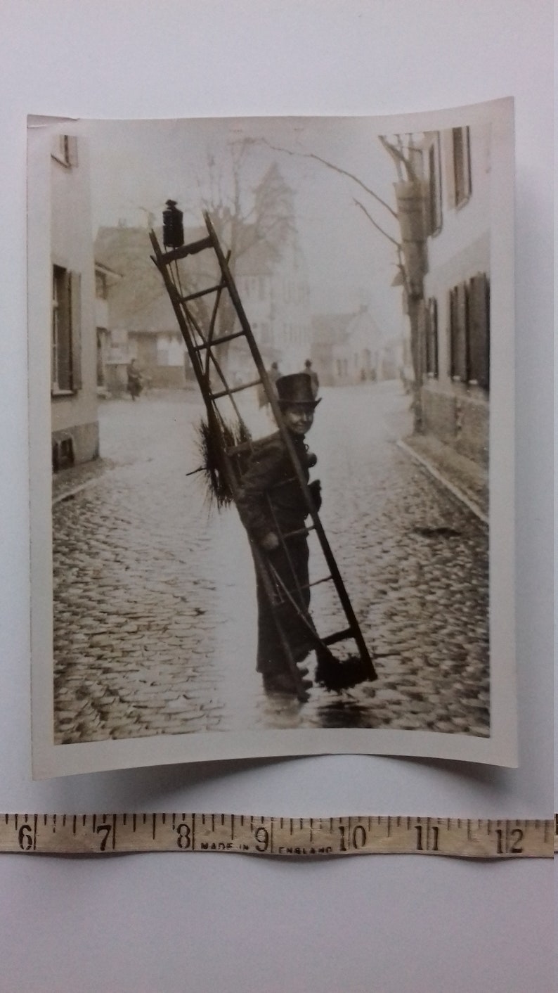 Chimney Sweep Photo 1920's Photography rare Photos | Etsy