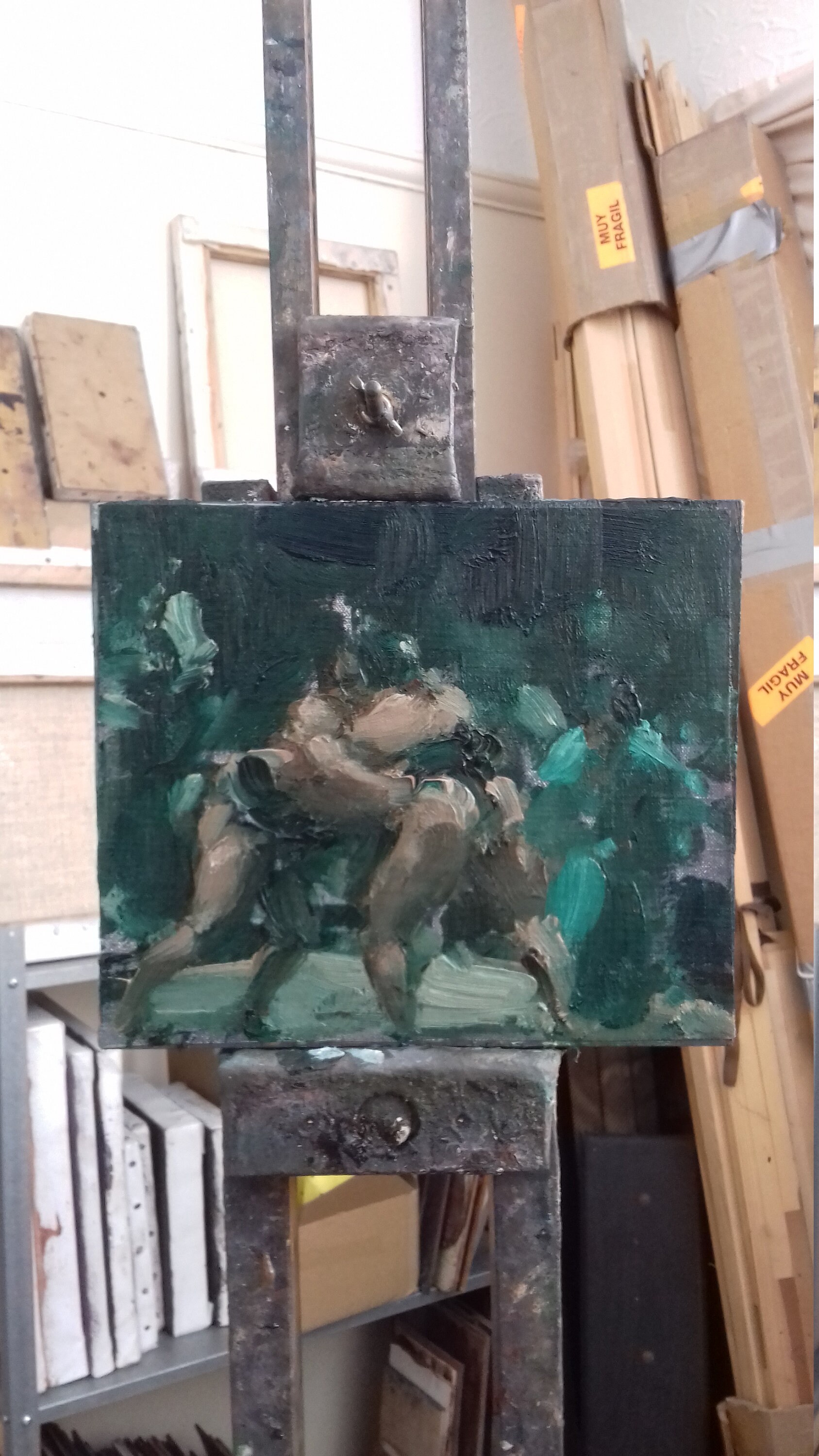 Sumo Wrestlers Painting Oil on Canvas Board Tokyo Japan - Etsy