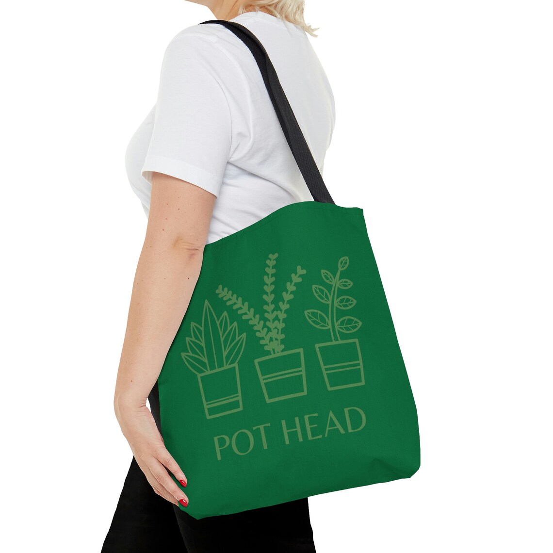 Pot Head Tote Bag | Plant Lovers Tote - Etsy