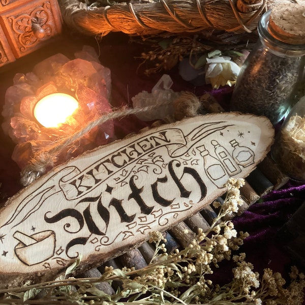 Kitchen Witch Sign - Etsy