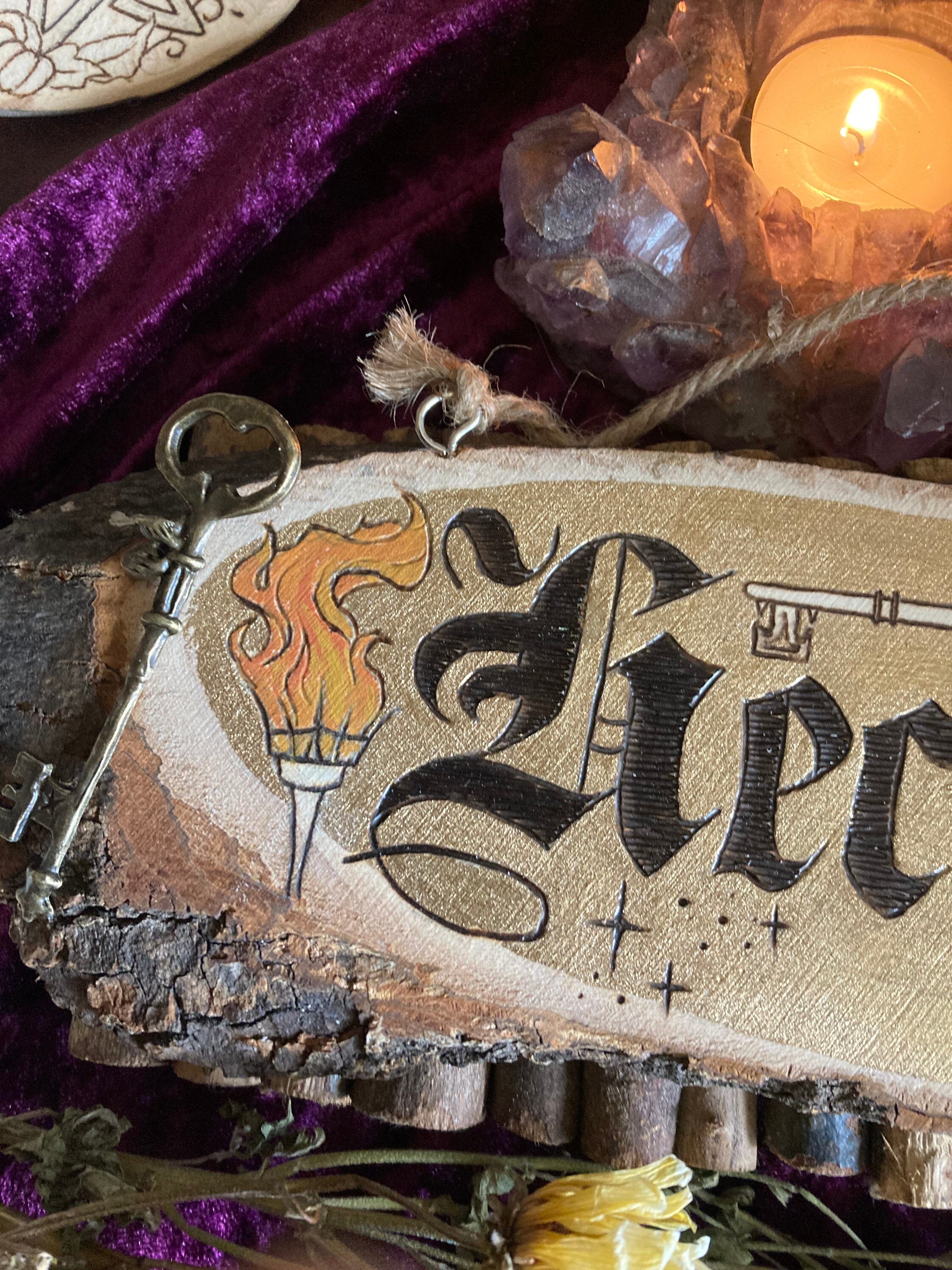 Hecate Altar Sign, Wall Sign, Hecate Wall Decor, Hekate, Altar Decor ...