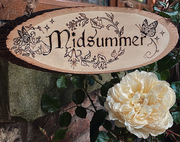 Midsummer Wall Sign, Midsummer Sign, Midsummer, Pagan Wall Sign, Witch ...