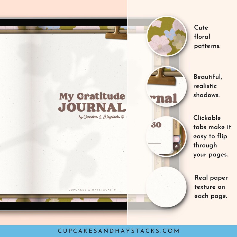 30-day Digital Gratitude Journal: Guided Prompts for Goodnotes ...