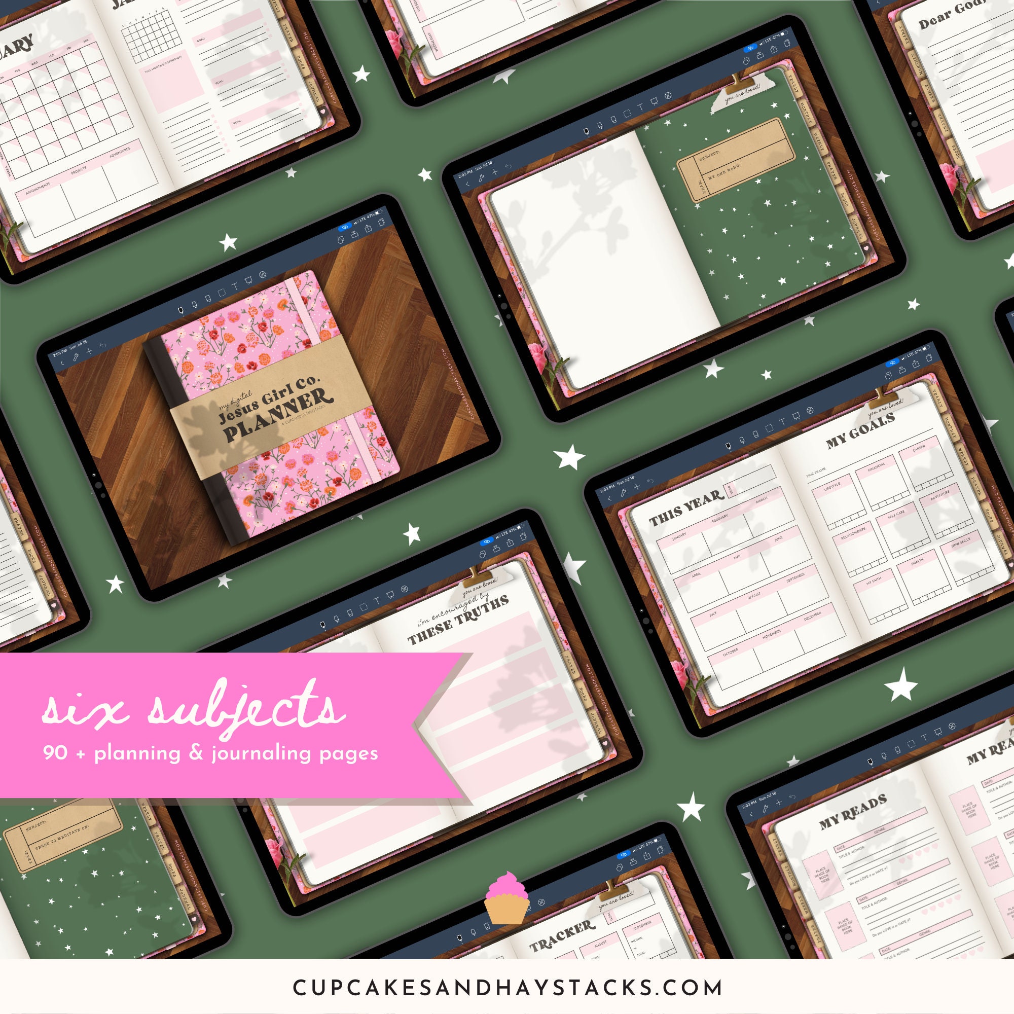 Christian Digital Planner and Prayer Journal, Goodnotes iPad Planner ...