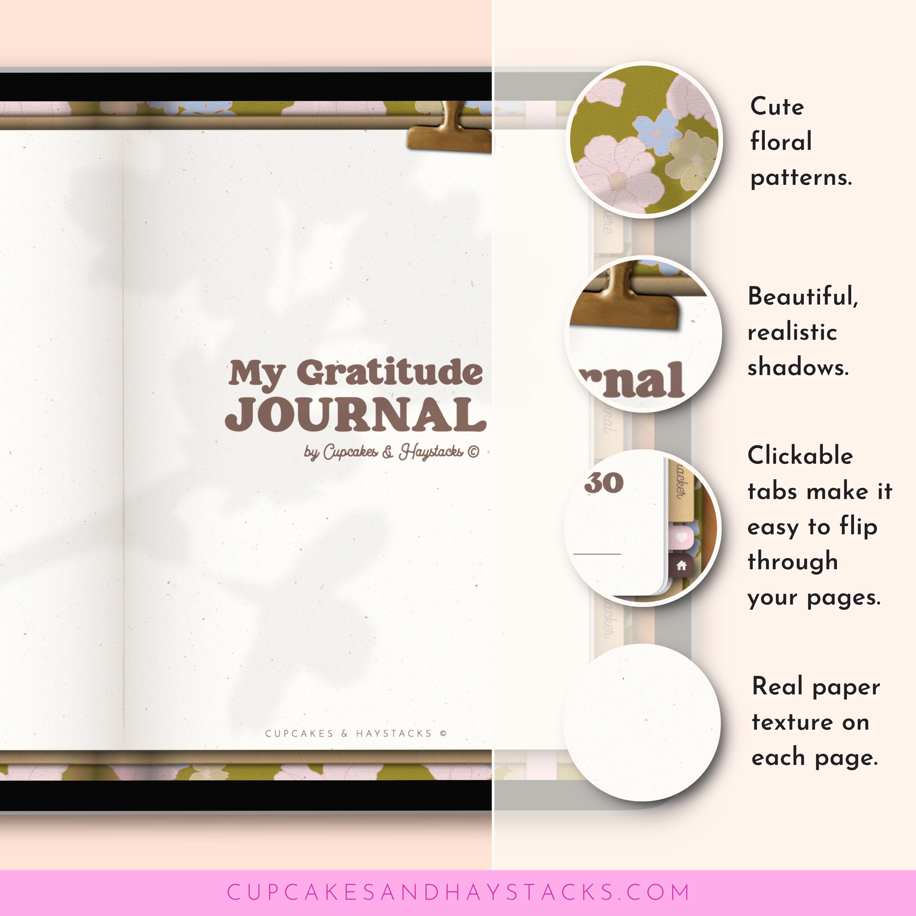 30-day Digital Gratitude Journal | Guided Digital Journal for Goodnotes ...